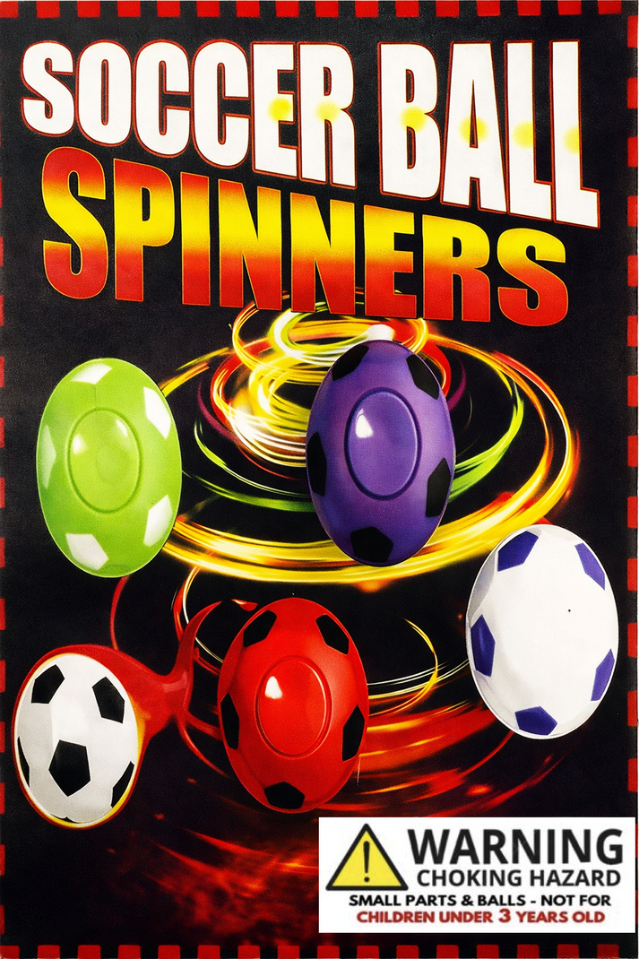 35mm Soccer Sports Spinner Fidget Toy - Self Vend – Cardinal Novelty